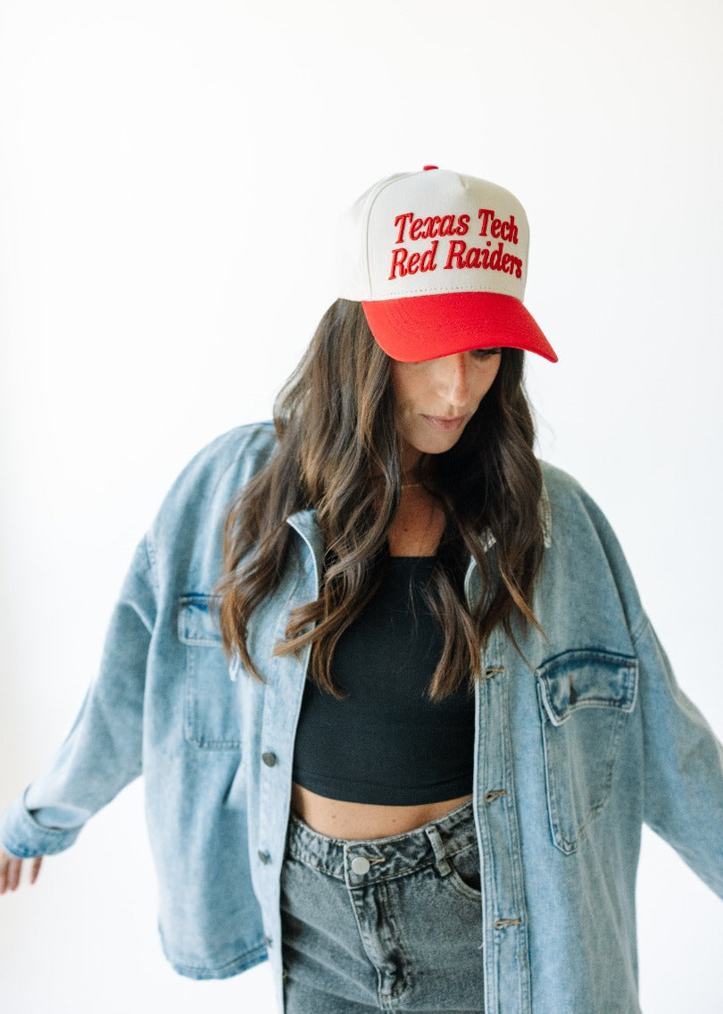 Texas Tech 3D Script Canvas Trucker Hat – Gameday Social Apparel Co.