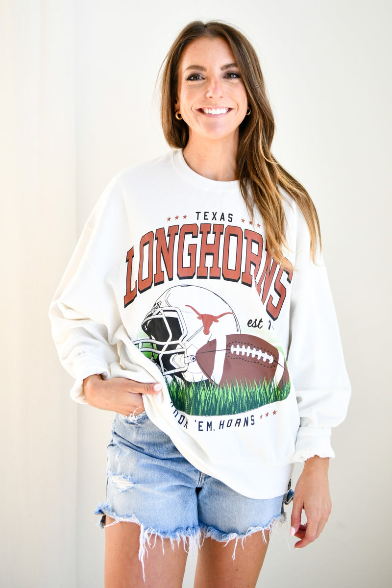 Texas Malone Multimedia OS Fleece Crew – Gameday Social Apparel Co.