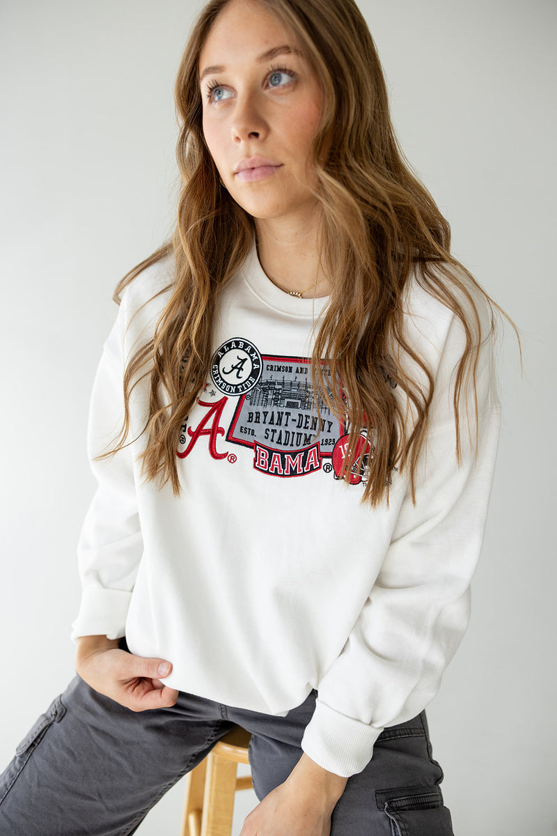 Alabama Layer Patch Lantern Sleeve Crew – Gameday Social Apparel Co.