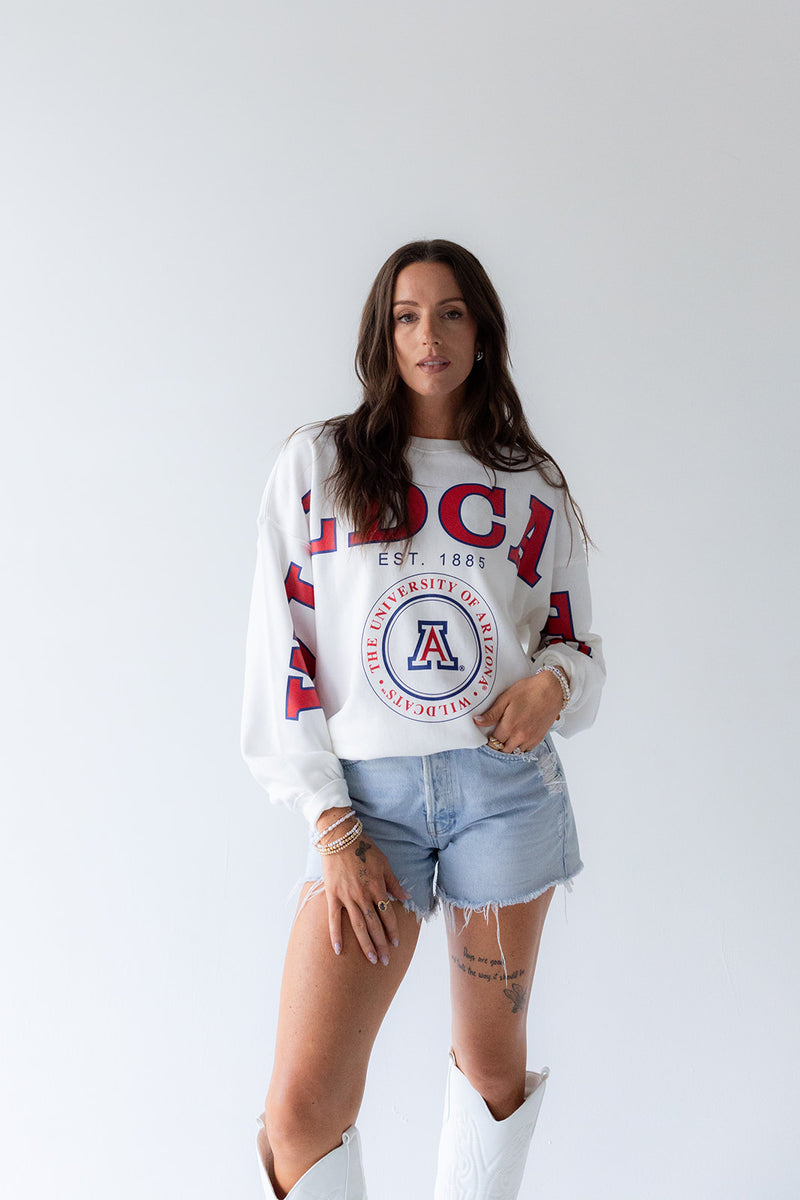 Arizona Philly Split Lantern Sleeve Crew – Gameday Social Apparel Co.