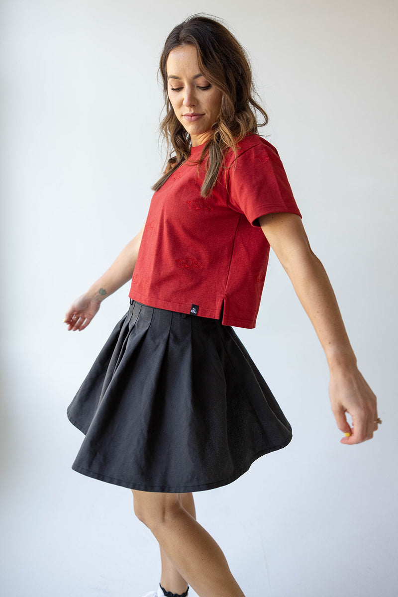 Arkansas Ritter Repeat Heavyweight Crop Tee – Gameday Social Apparel Co.
